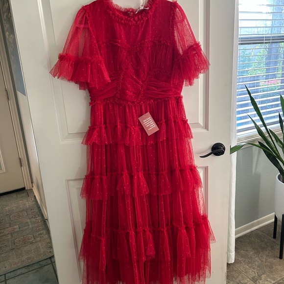 Ivy City | Dresses | Ivy City Whimsical Scarlet Red Tulle Dress | Poshmark